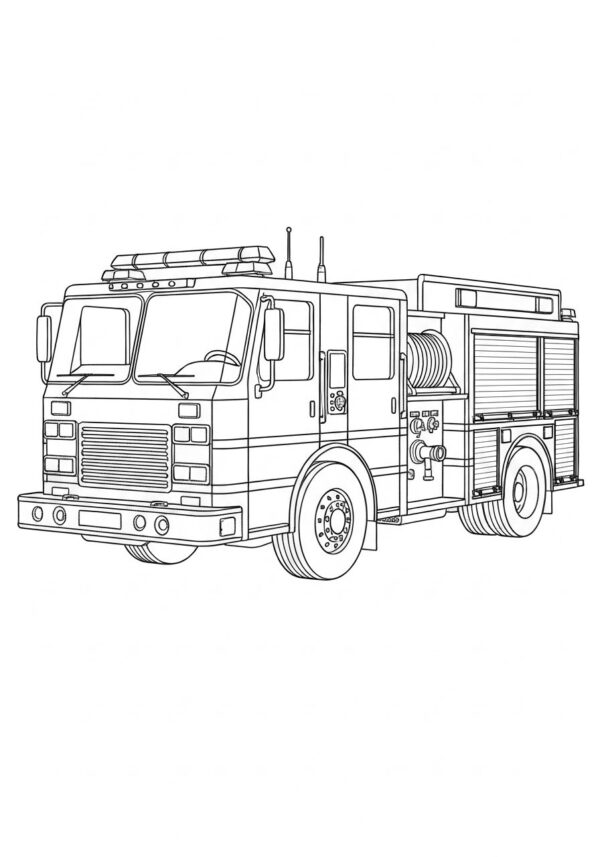 Fire Truck Coloring Pages For Kids | Free Printable Collection | 2025