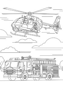 Fire Truck Coloring Pages For Kids | Free Printable Collection | 2025