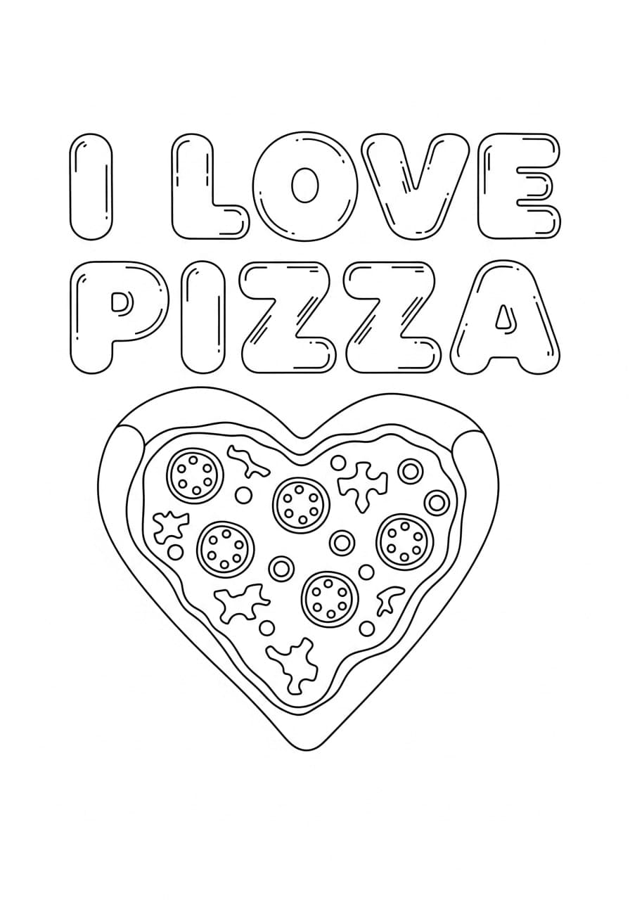 Printable Pizza Coloring Pages | Slices & Kawaii Art | 2025