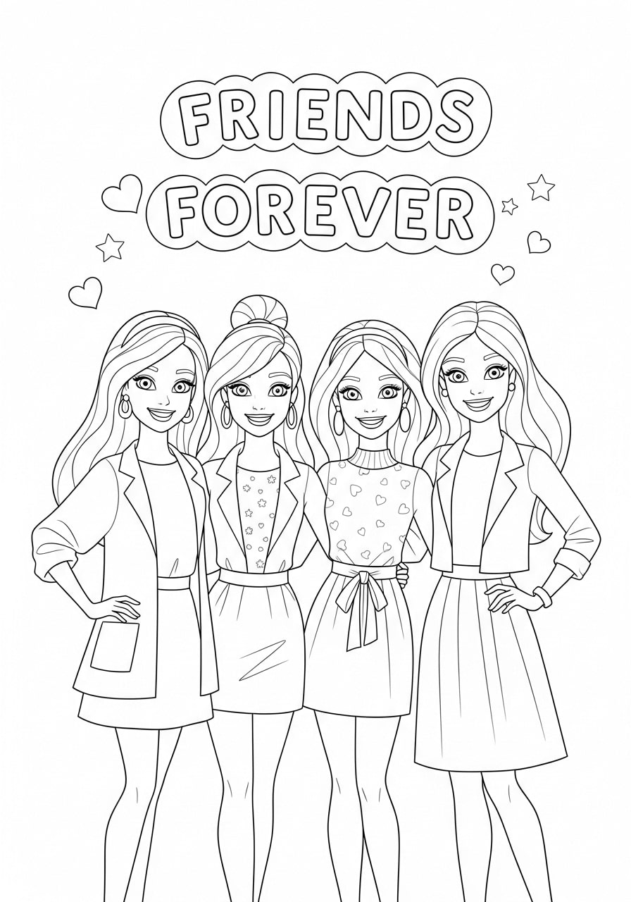 20+ Cute Coloring Pages For Girls - [Free PDF Printables]