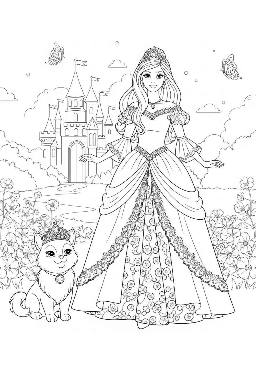 20+ Cute Coloring Pages For Girls - [Free PDF Printables]