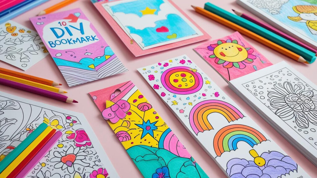 10 DIY BOOKMARKS Ideas Using Printable Coloring Pages | 2025